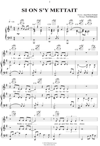Si on s'y mettait | Partitions-Musicales