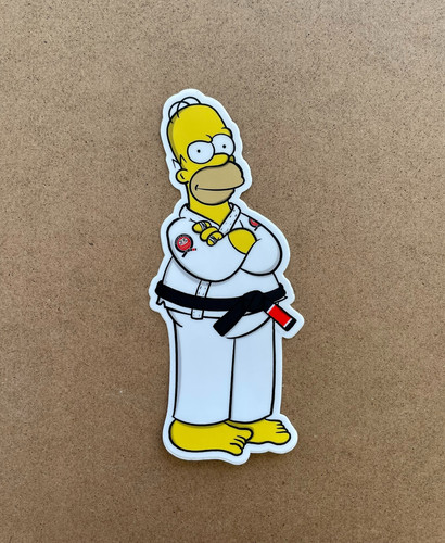 Black Belt Homer Sticker | Daruma Dojo