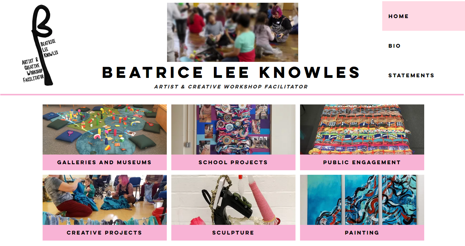 Beatrice Lee Knowles, Artist, Creative Workshop Facilitator
