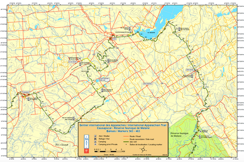 Vallée de la Matapédia - Carte topographique | SIA-IAT