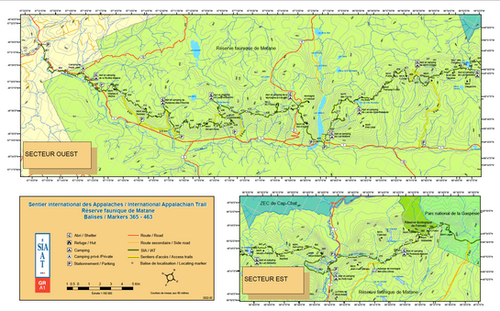 Réserve Faunique de Matane - Carte topographique | SIA-IAT