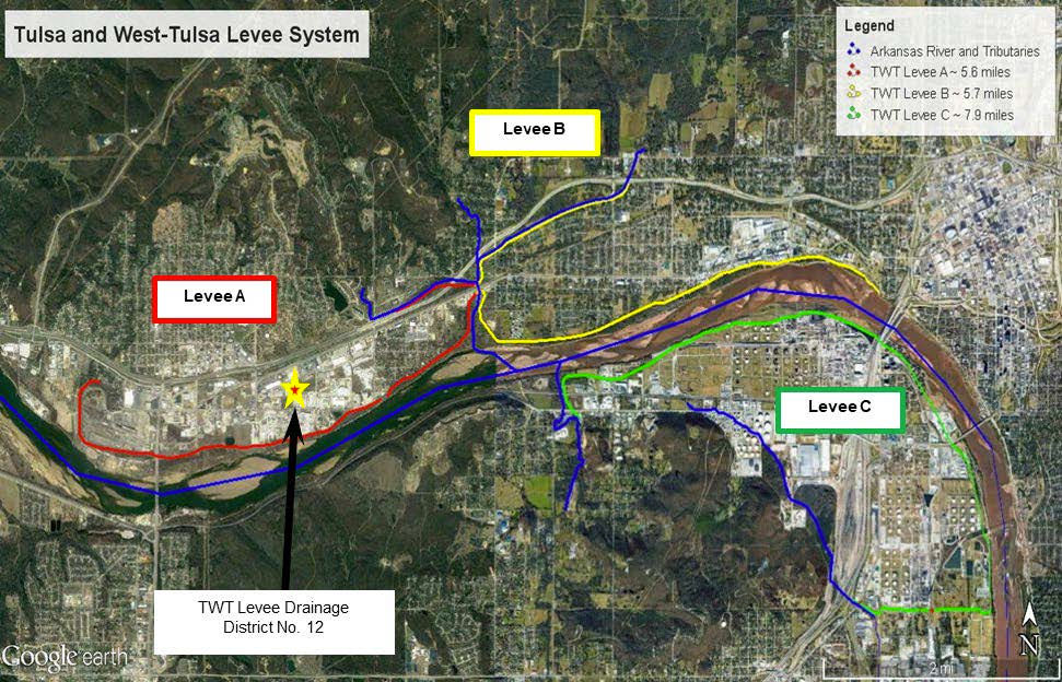 USACE Levee District 12 Feasibility Study - Sand Springs & West Tulsa, OK