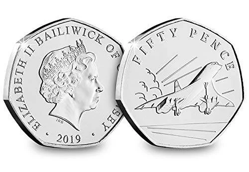 2019 Guernsey 50 Years of Concorde 50p Set (Three Coin Set) | Romiley Coins