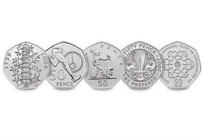 2019 50 Years of the 50p Coin Culture Set (Five Coin Set) - Includes ...