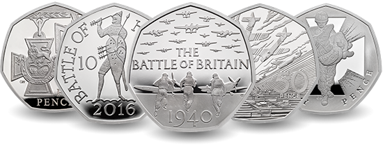2019 50 Years of the 50p Coin Military Set (Five Coin Set) | Romiley Coins