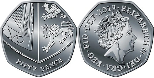 2019 Royal Shield (BUNC) 50p Coin | Romiley Coins