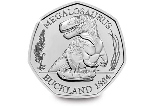 2020 Dinosaurs - Megalosaurus 50p Coin | Romiley Coins