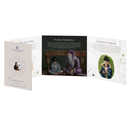 2023 Albus Dumbledore 50p - Coloured Royal Mint Pack | Romiley Coins