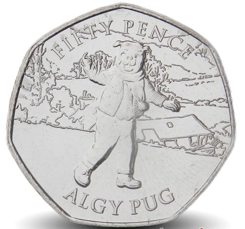 2020 Isle of Man Algy Pug 50p | Romiley Coins