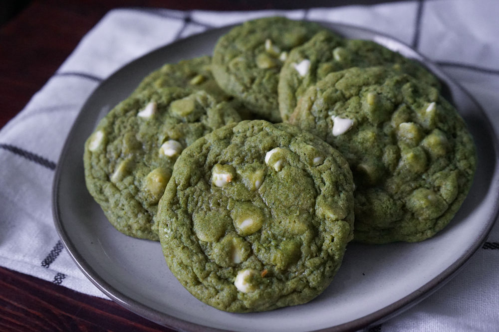 Matcha White Chocolate Chip Cookies