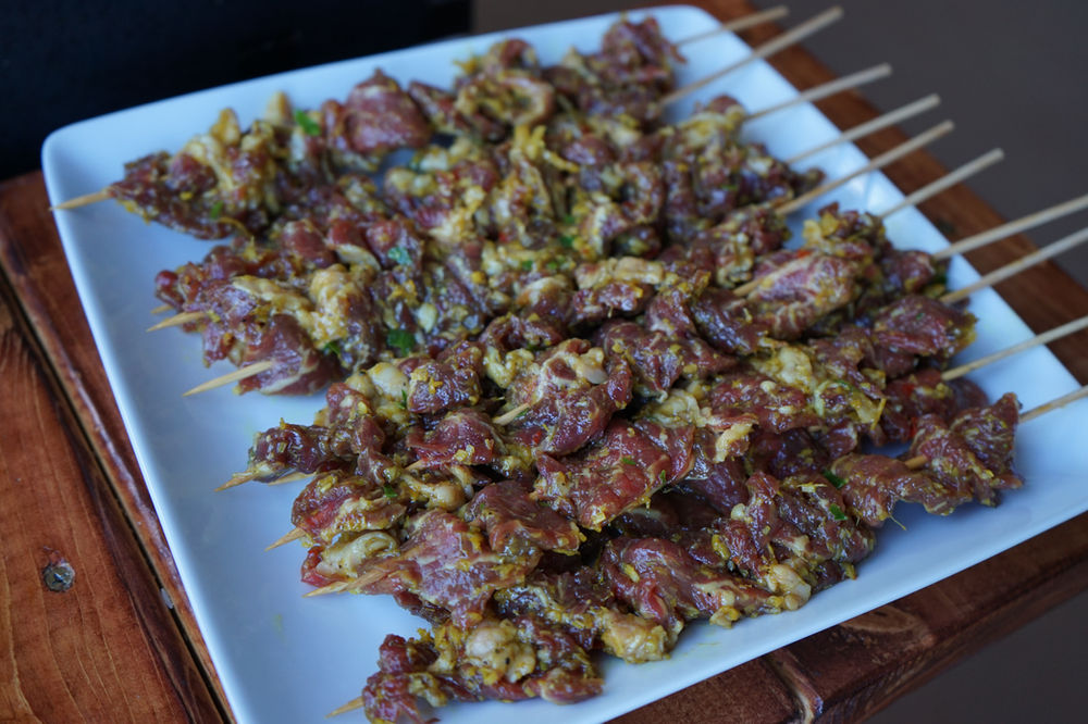 Cambodian Lemongrass Beef Skewers - Sach Ko Jakak