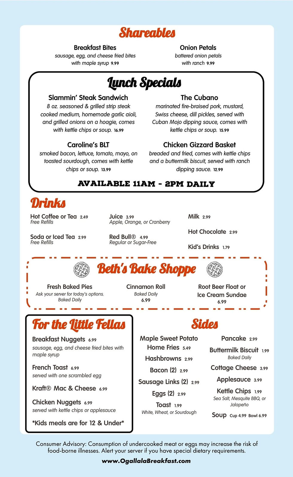 Caroline's Omelet House: A Taste of Tradition and Ogallala Breakfast