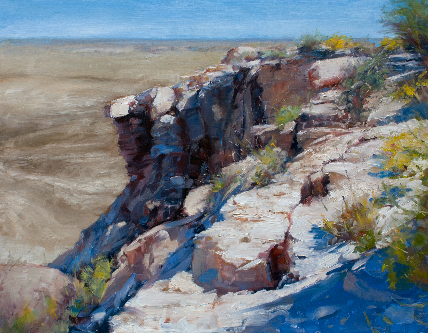 landscape painting, oil painting, james swanson, houses