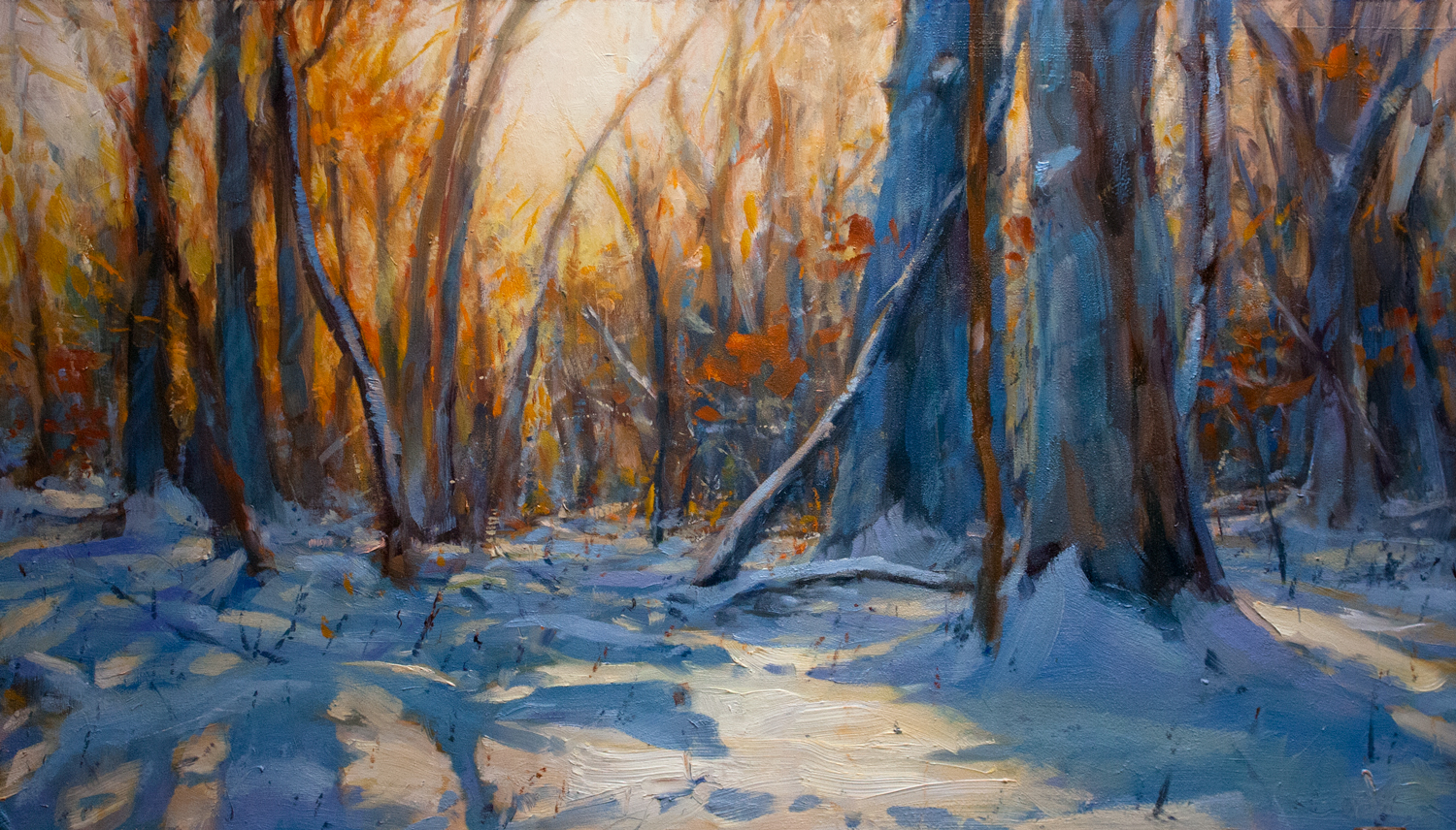 landscape painting, oil painting, james swanson, houses