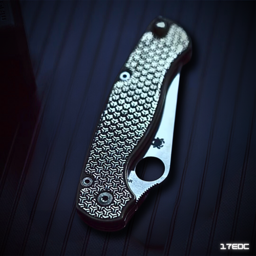 Spyderco C81 Sterling Silver Scales (Paramilitary 2) | Goodskrew