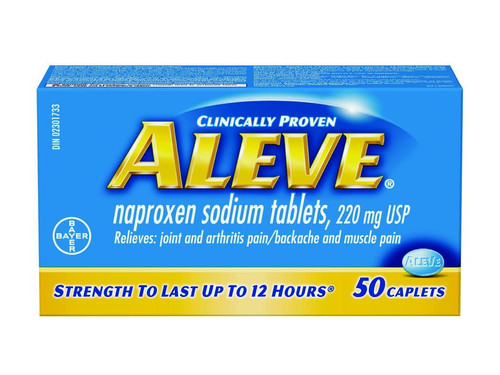 ALEVE Pain Relief Caplets, Up To 12-Hour Relief, Naproxen Sodium 220mg ...