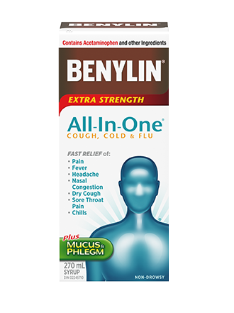 BENYLIN All‑In‑One Cold & Flu Syrup - 180mL | Belmont Drugs