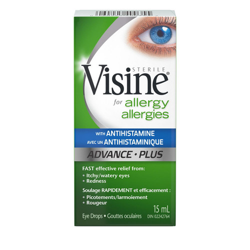 VISINE Advance with Antihistamine Allergy Eye Drops - 15 mL | Belmont Drugs