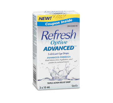 Refresh Optive Advanced Lubricant Eye Drops - 2 x 10mL | Belmont Drugs