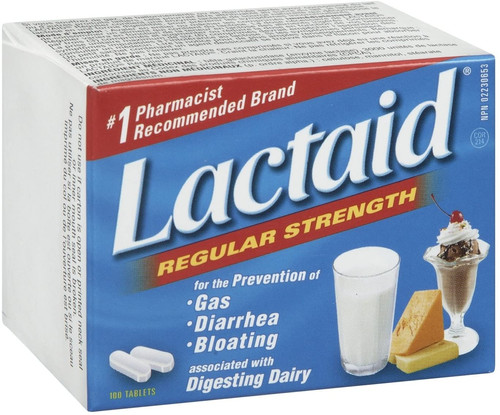 Lactaid Regular Strength Chewable Tablets - 100 tablets | Belmont Drugs