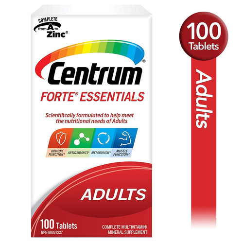 Centrum Forte Essentials 100’s | Belmont Drugs