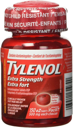 Tylenol Extra Strength Acetaminophen 500mg 150 Count | Belmont Drugs