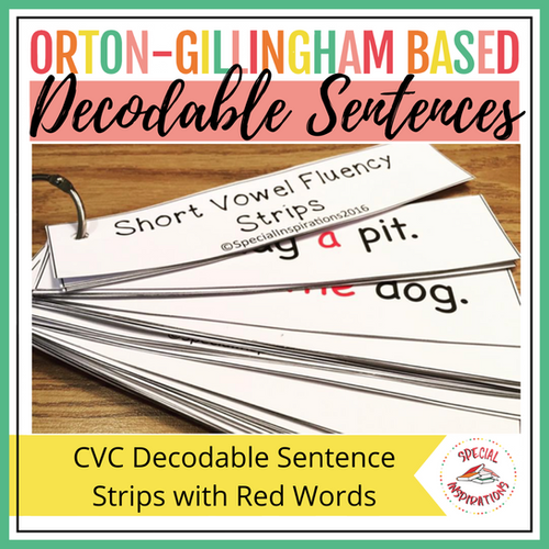CVC Decodable Sentences | Special Inspirations