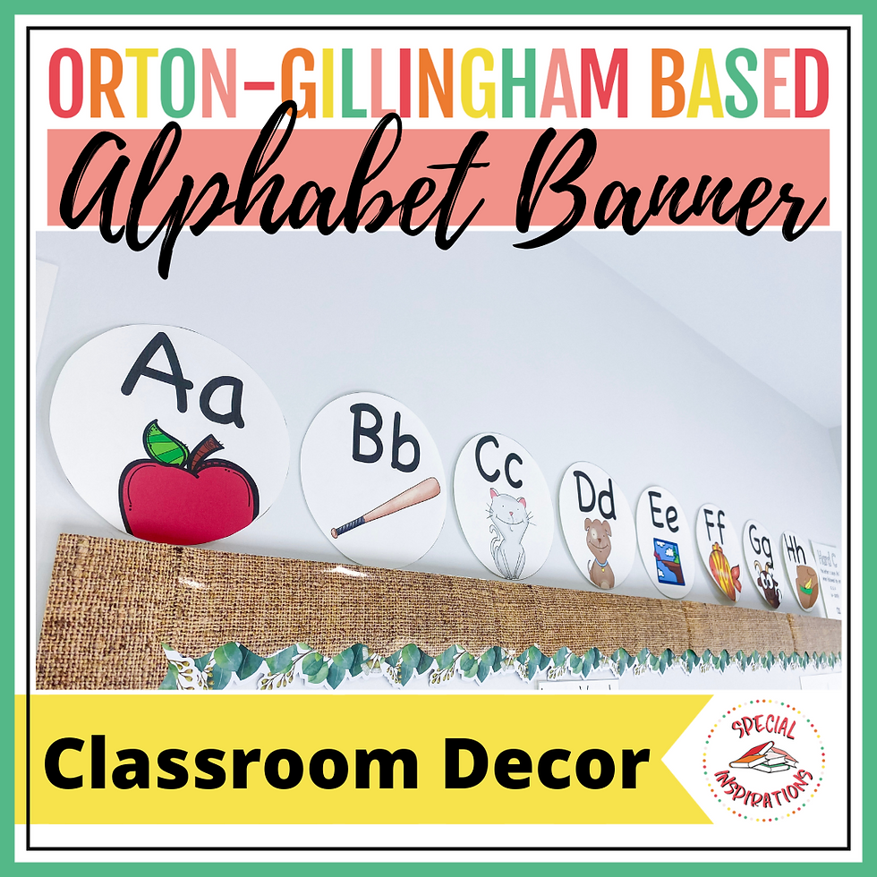 Alphabet Banner | Special Inspirations