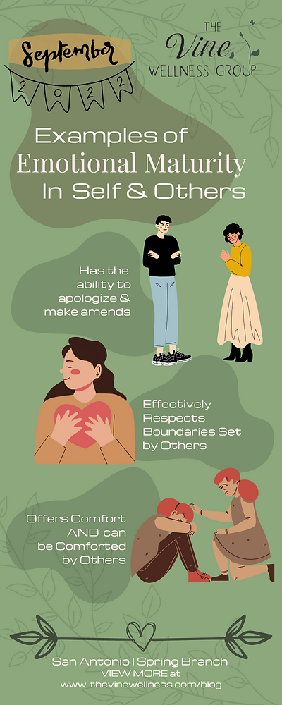 How to Identify and Develop Emotional Maturity in Yourself AND Others.