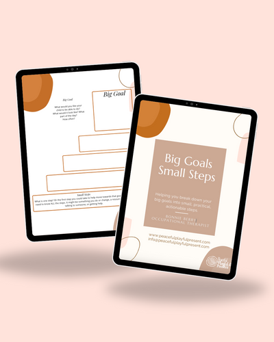 Big Goals Small Steps Strategy | Peaceful