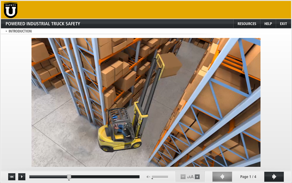 Powered Industrial Truck Safety Online Training Course | SafetyU.com