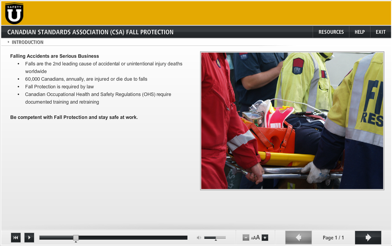 Canadian Standards Association (CSA) Fall Protection Online Training ...