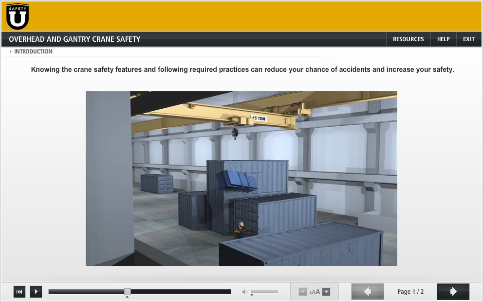 Overhead and Gantry Crane Safety Online Training Course | SafetyU.com