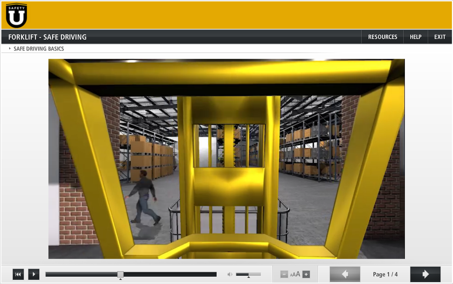 Forklift 4: Safe Driving Online Training Course | SafetyU.com