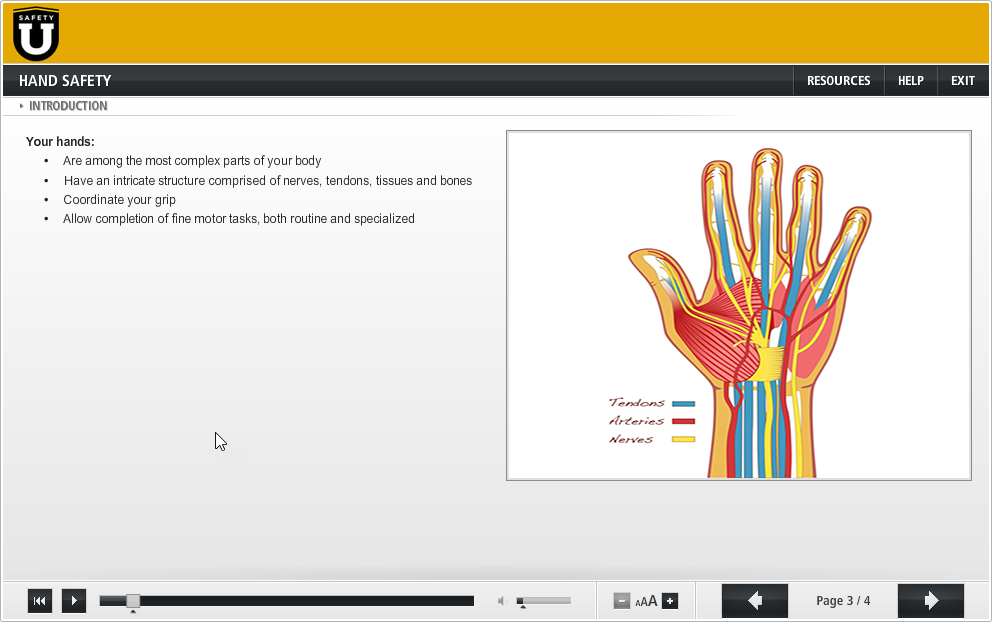 Hand Safety Overview Online Training Course | SafetyU.com