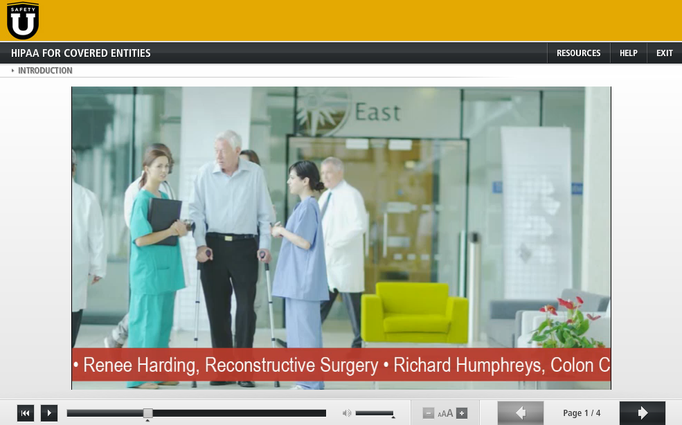 HIPAA for Covered Entities Online Training Course | SafetyU.com