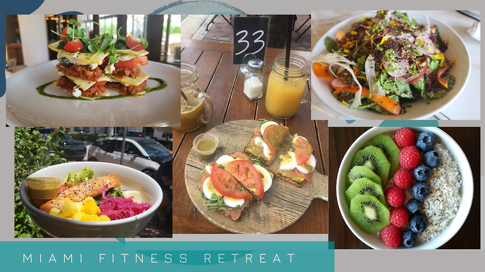 Alimentación- Miami Fitness Retreat