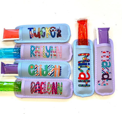 Alphabet Soup Personalized Popsicle/Yogurt Sleeves 2 for $22 | The ...