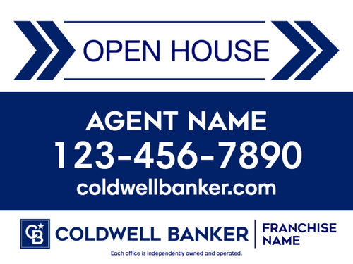 Coldwell Banker 18X24" Open House Split Background Sign Panel | premier ...