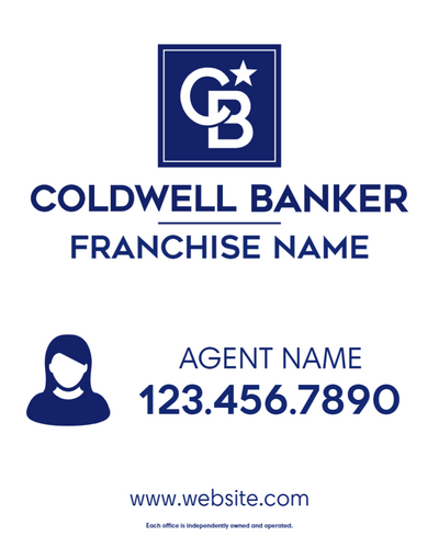 Coldwell Banker 24X36" Sign Panel White Background With Photo | premier ...