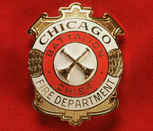Lucite Box Battalion Chief Badge & Replacement Badge | copfireshopstores