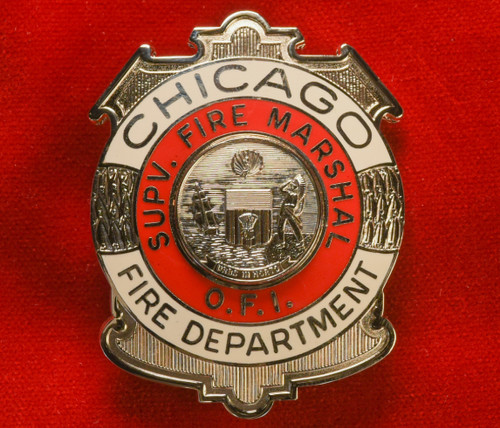 Lucite box Supv. Fire Marshal Badge Box & Replacement Badge ...