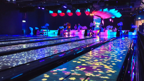 Glow In The Dark Cosmic Bowling Entertainment Center | Mid Valley ...