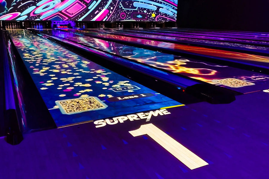 Glow In The Dark Cosmic Bowling Entertainment Center | Mid Valley ...