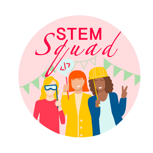 STEM Squad Galentine's Day Circular Sticker | Reinvented Magazine