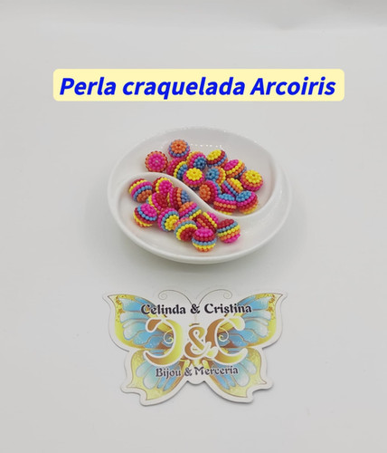 Perla Craquelada Arco Iris 500gr | Misitio