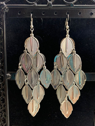 Aro Laminas de Hojas Plateado | Misitio