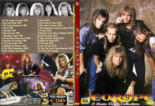 Europe Music Video Collection DVD | website