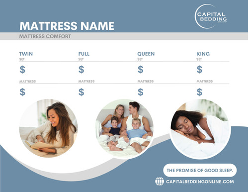 Editable Price Card | CAPITAL BEDDING
