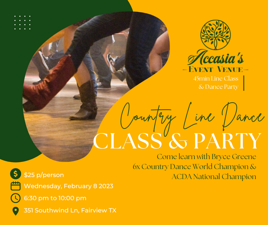Country Line Dance Class & Party | Events by Accasia
